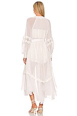 ROCOCO SAND Cape With Belt in Off White | REVOLVE