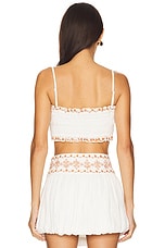 ROCOCO SAND Smocking Bandeau Top in White Terracotta | REVOLVE