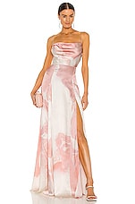 retrofete x REVOLVE Gracie Gown in Peach Marble | REVOLVE