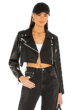 RTA Kennedy Leather Jacket in Black | REVOLVE