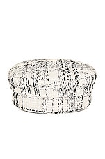 Ruslan Baginskiy Check Baker Boy Cap in Black & White | REVOLVE