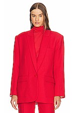 REVOLVE x Maison Meta Oversized Suit Jacket in Red | REVOLVE