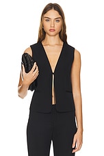 St. Agni Rouleau Vest in Black | REVOLVE