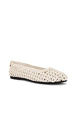 St. Agni Macrame Mesh Ballet Flats in Tofu | REVOLVE