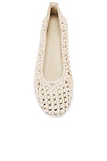 St. Agni Macrame Mesh Ballet Flats in Tofu | REVOLVE