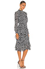 SALONI Isa Ruffle Dress in Mono Teardrop | REVOLVE