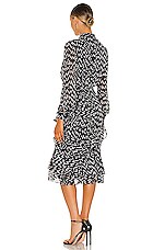 SALONI Isa Ruffle Dress in Mono Teardrop | REVOLVE
