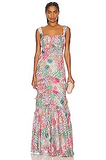 SALONI Chandra Dress in Whirlpool & Sequin | REVOLVE