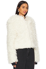 SAM. Kiki Faux Fur Jacket in Ivory | REVOLVE