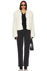 SAM. Kiki Faux Fur Jacket in Ivory | REVOLVE