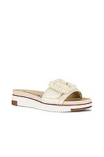 Sam Edelman Ariane Beads Sandal in Platinum | REVOLVE