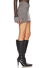 SAMI MIRO VINTAGE V Line Skirt in Micro Stripe | REVOLVE