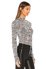 Sanctuary Sheer Talent Mesh Top in Black Zebra | REVOLVE