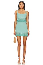 SAYLOR Kenzia Mini Dress in Aqua | REVOLVE