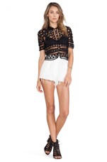 Stone Cold Fox TOP CROPPED CAROLINA en Black | REVOLVE