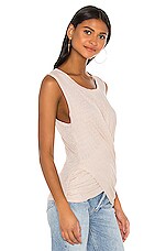 SUNDRY Sleeveless Twist Tank in Cashew | REVOLVE