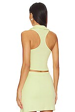 SUNDRY Johnny Collar Tank in Lime | REVOLVE