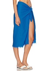 Seafolly Textured Cotton Beach Wrap in Azure Blue | REVOLVE