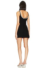 self-portrait Wool Mini Dress in Black | REVOLVE