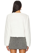 self-portrait Faux Fur Jacket in Cream | REVOLVE