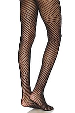 Stems Geometric Fishnet Tights in Black | REVOLVE