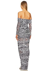 SEROYA Chanda Gown in Grey Ocelot | REVOLVE