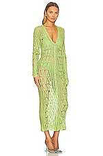 SEROYA Allison Crochet Cardigan in Lime | REVOLVE
