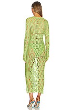 SEROYA Allison Crochet Cardigan in Lime | REVOLVE