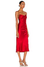 Shona Joy Wright Ruched Backless Slip Dress in Scarlett | REVOLVE