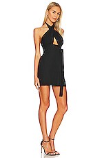 Shona Joy Morgan Wrap Mini Dress in Black | REVOLVE