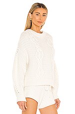 Shona Joy Willow Cable Sweater in Rice | REVOLVE