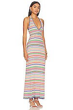 Show Me Your Mumu Kate Halter Dress in Summer Wave | REVOLVE