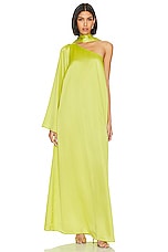 Show Me Your Mumu Get Together Dress in Citrine Luxe Satin | REVOLVE