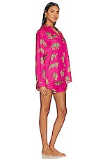 Show Me Your Mumu Early Riser Pj Set in Fuchsia Feline Fine Silky | REVOLVE