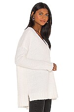 Show Me Your Mumu Hug Me Sweater in White Fuzzy Knit | REVOLVE