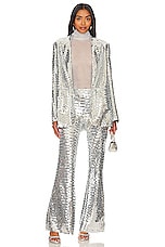 SIMONMILLER Sequin Robo Pant in Satellite Silver | REVOLVE