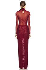 SAU LEE Kyle Dress in Bordeaux | REVOLVE