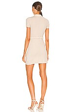 SAU LEE Hadley Knit Mini Dress in Stone | REVOLVE