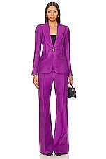 Smythe Pintuck Blazer in Violet | REVOLVE