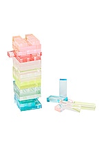 Sunnylife Mini Lucite Jumbling Tower Set in Aurora | REVOLVE