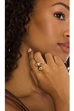 SOKO Twisted Dash Ring in Gold | REVOLVE