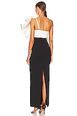 SOLACE London Ellis Maxi Dress in Cream & Black | REVOLVE