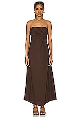 SOVERE Seaira Maxi Dress in Cocoa Bean | REVOLVE