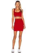 superdown Gabby Snap Mini Dress in Red | REVOLVE