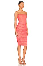 superdown Issa Mesh Midi Dress in Coral Multi | REVOLVE