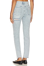superdown Bailee Butt Slit Jean in light washed blue | REVOLVE