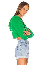 superdown Madelyn Cropped Hoodie in Green | REVOLVE