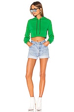 superdown Madelyn Cropped Hoodie in Green | REVOLVE