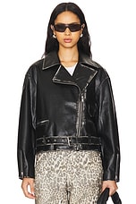 superdown Lana Faux Leather Jacket in Black | REVOLVE