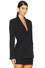 superdown Jennifer Lace Up Blazer in Black | REVOLVE